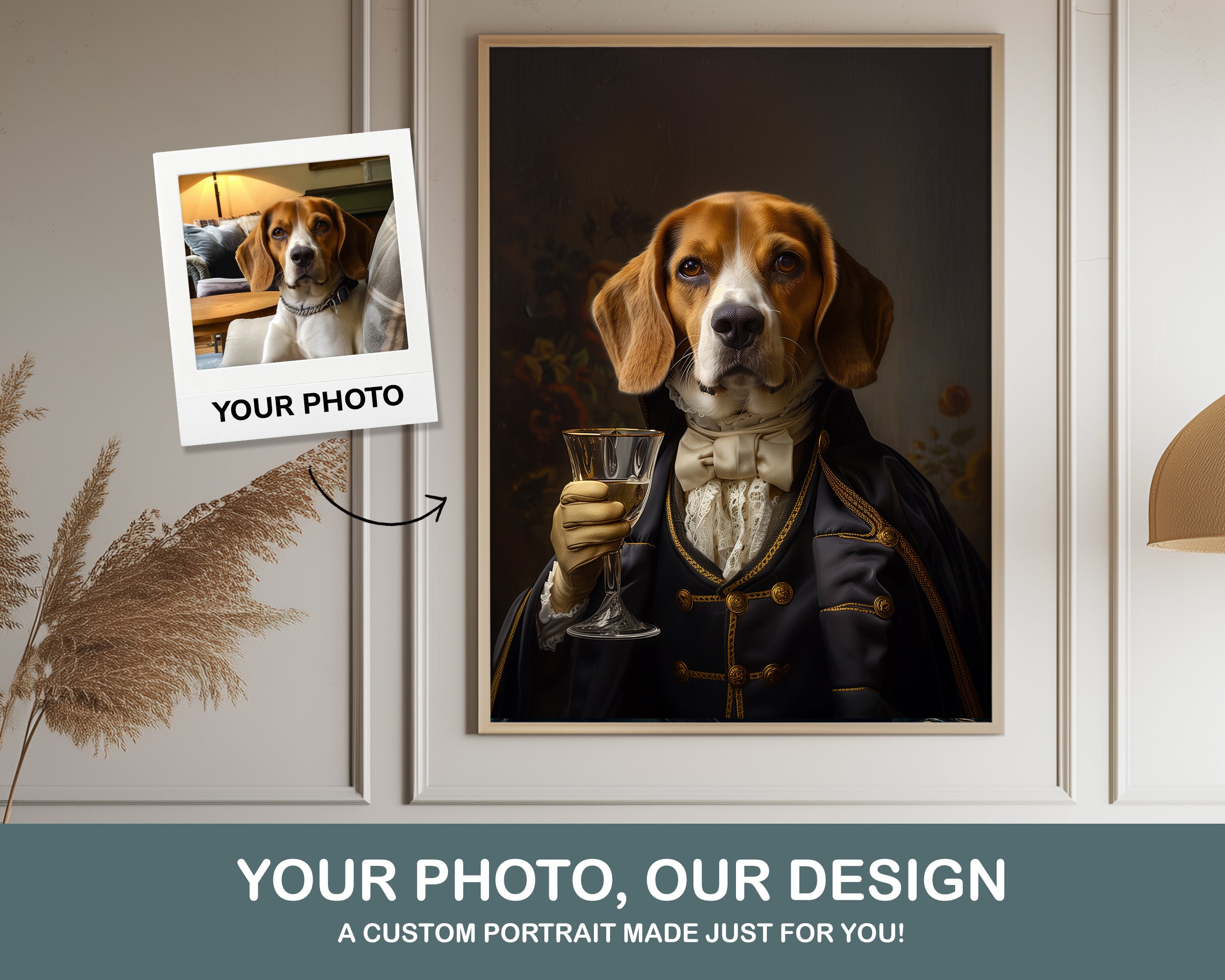 The Baron – custom pet portrait – Unpaws