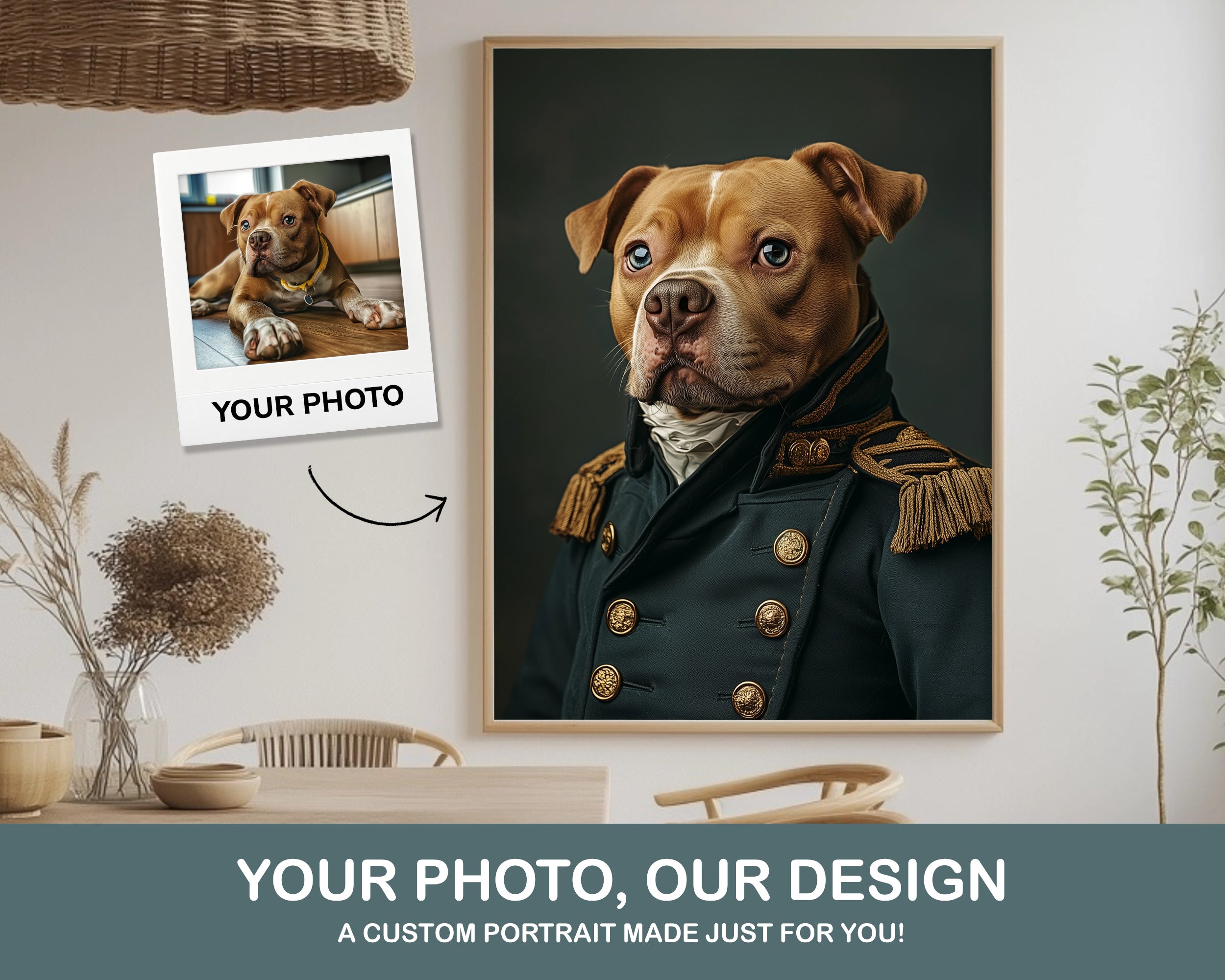 The General – custom dog portrait – Unpaws